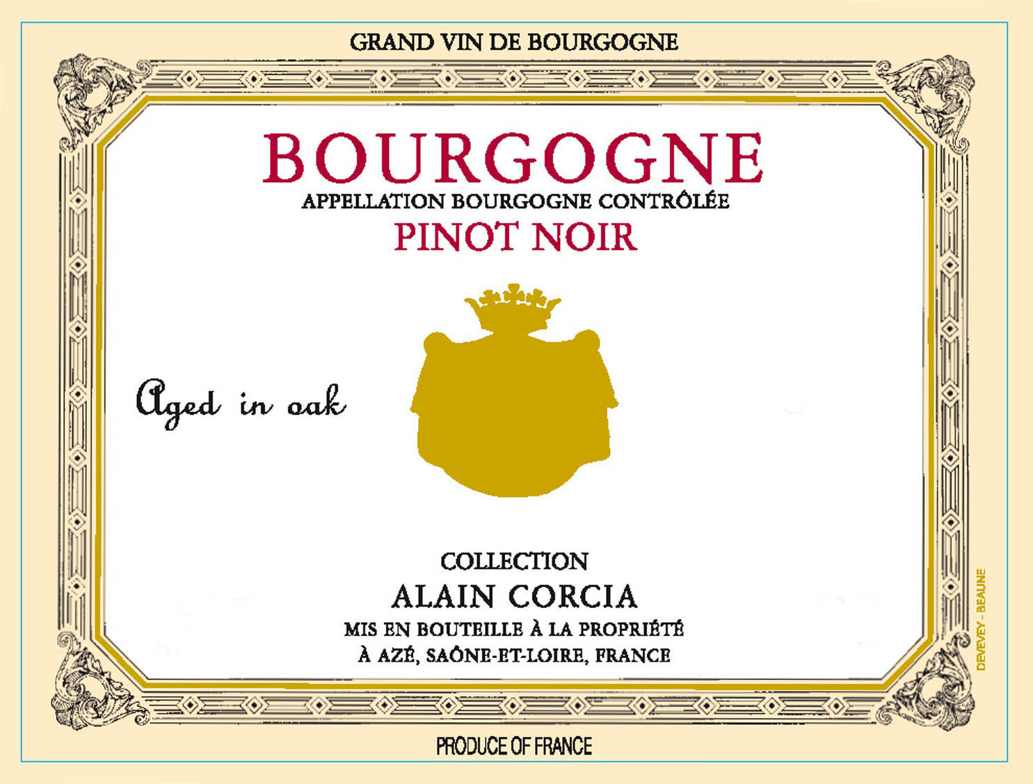 Collection Alain Corcia - Bourgogne - Pinot Noir 2018 | Monsieur Touton ... Collection Alain Corcia - Bourgogne - Pinot Noir 2018 | Monsieur Touton ...