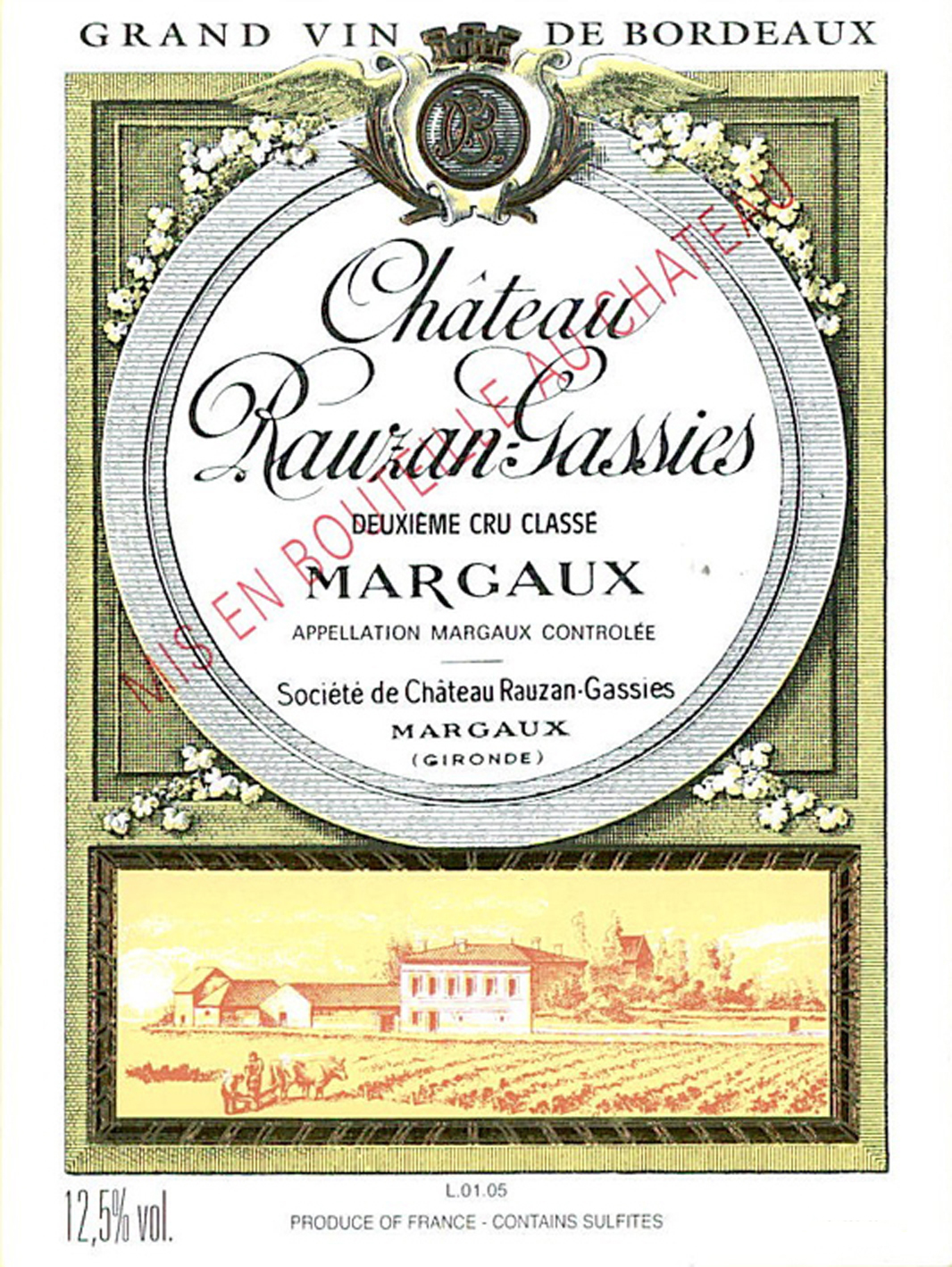 Chateau Rauzan-Gassies 2009 | Monsieur Touton Selection